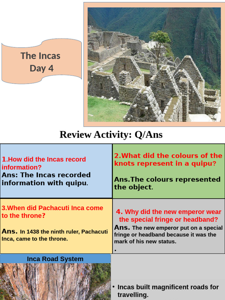 IncaCivilisation DAY 4 | PDF | Inca Empire | Crafts