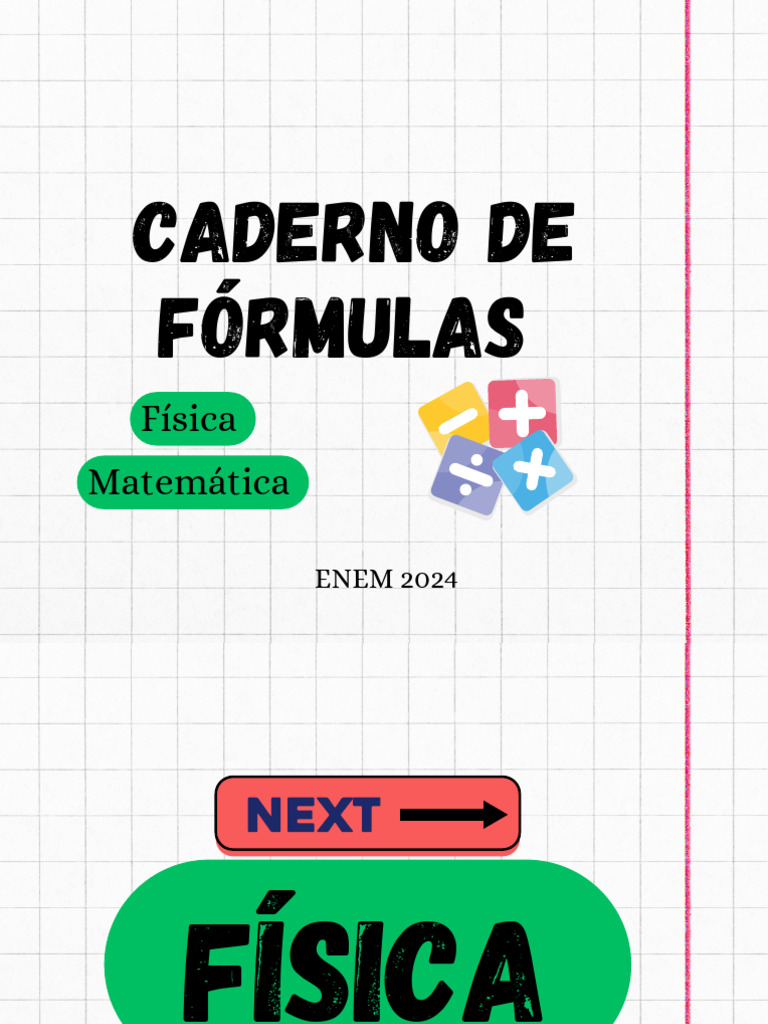 Todas As Formulas de Matematica e Fasica | PDF