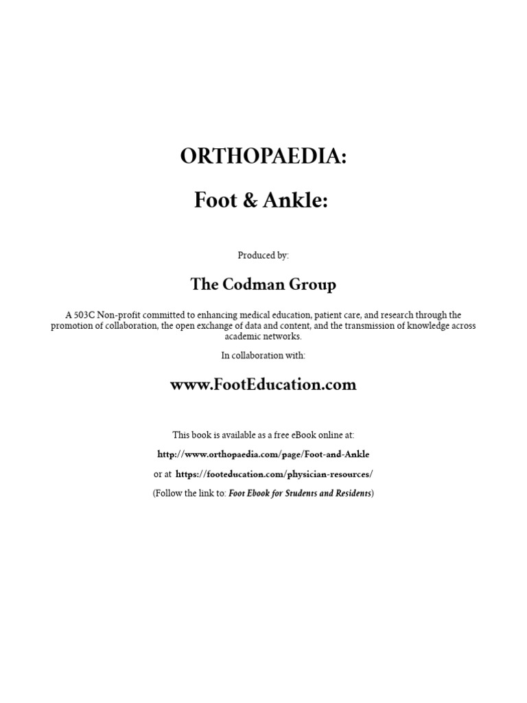 Orthopaedia: Foot & Ankle Guide | PDF | Foot | Human Leg