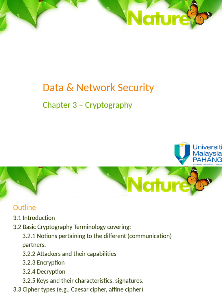 Chapter 3 - Cryptography | PDF | Public Key Cryptography | Cryptography