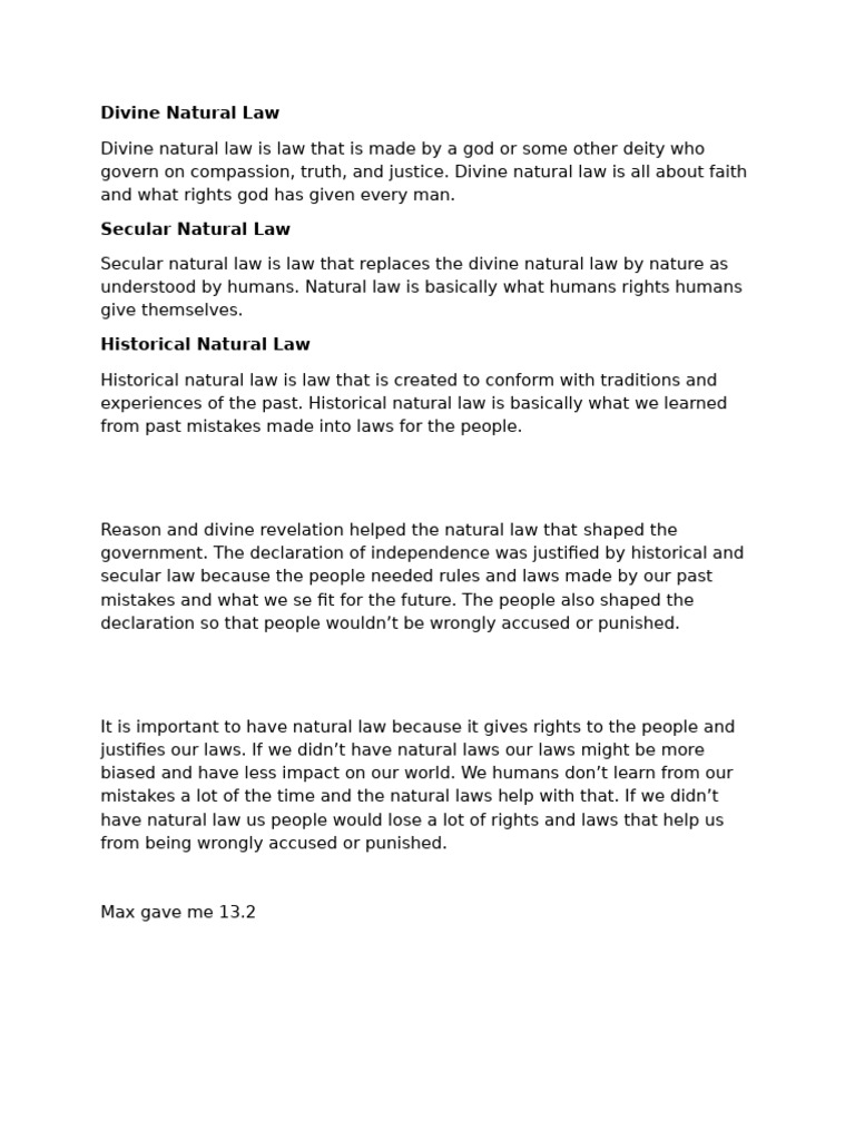 natural laws | PDF