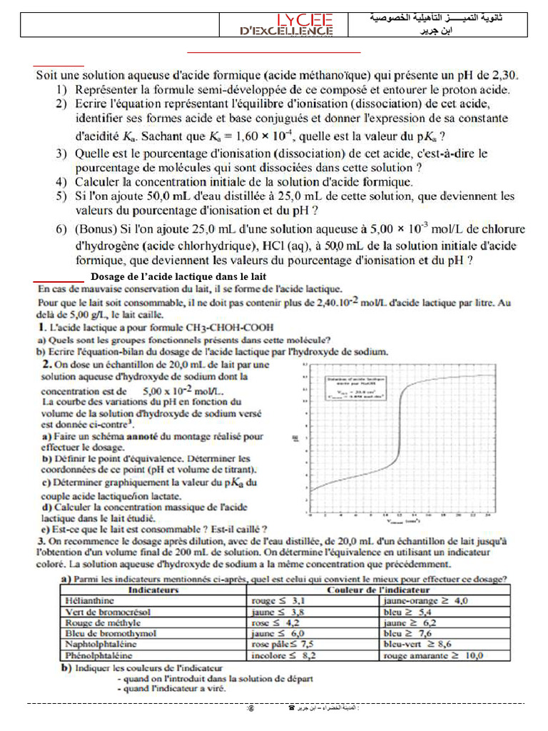 Révision 4 Lydex (Exos Type Olympiade) | PDF