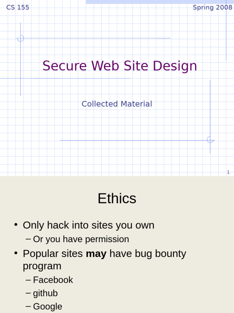 Chapter 8 - Web Security | PDF | World Wide Web | Internet & Web