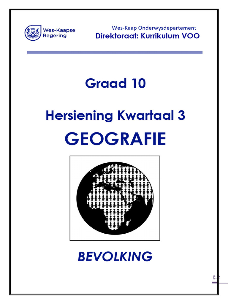 Geografie Graad 10 Hersieningsmateriaal Kwartale 3 en 4 - 2022 | PDF