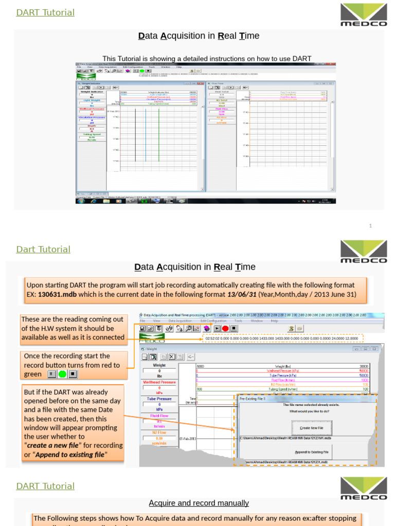 DART Tutorial pc based systems | PDF | Calibration | Computer Network