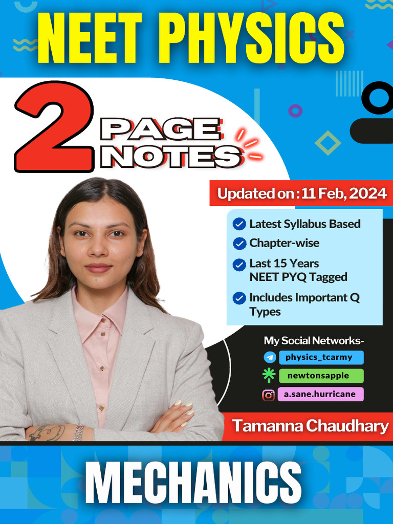 NEET Physics Chapter-wise PYQs Guide | PDF