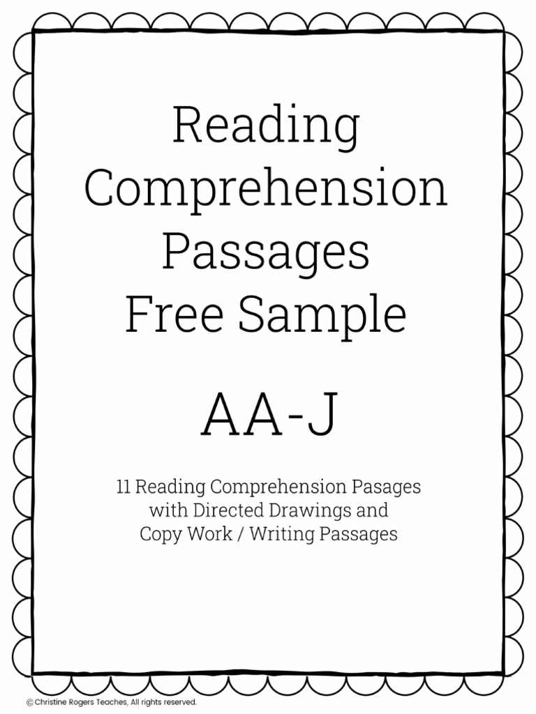 1 Free Sample Reading Comprehension | PDF