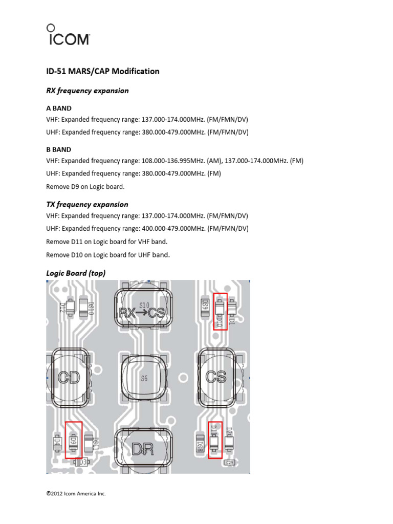 ID-51 TX RX Expander Mod | PDF