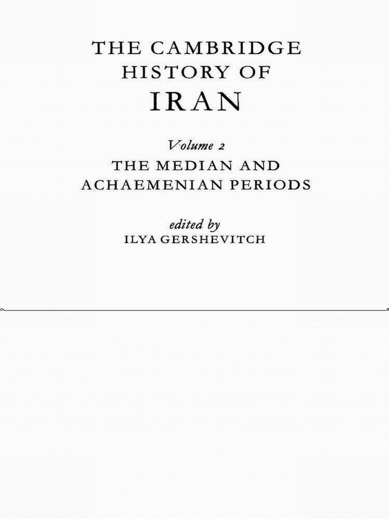 The Cambridge History of Iran Vol 2 | PDF
