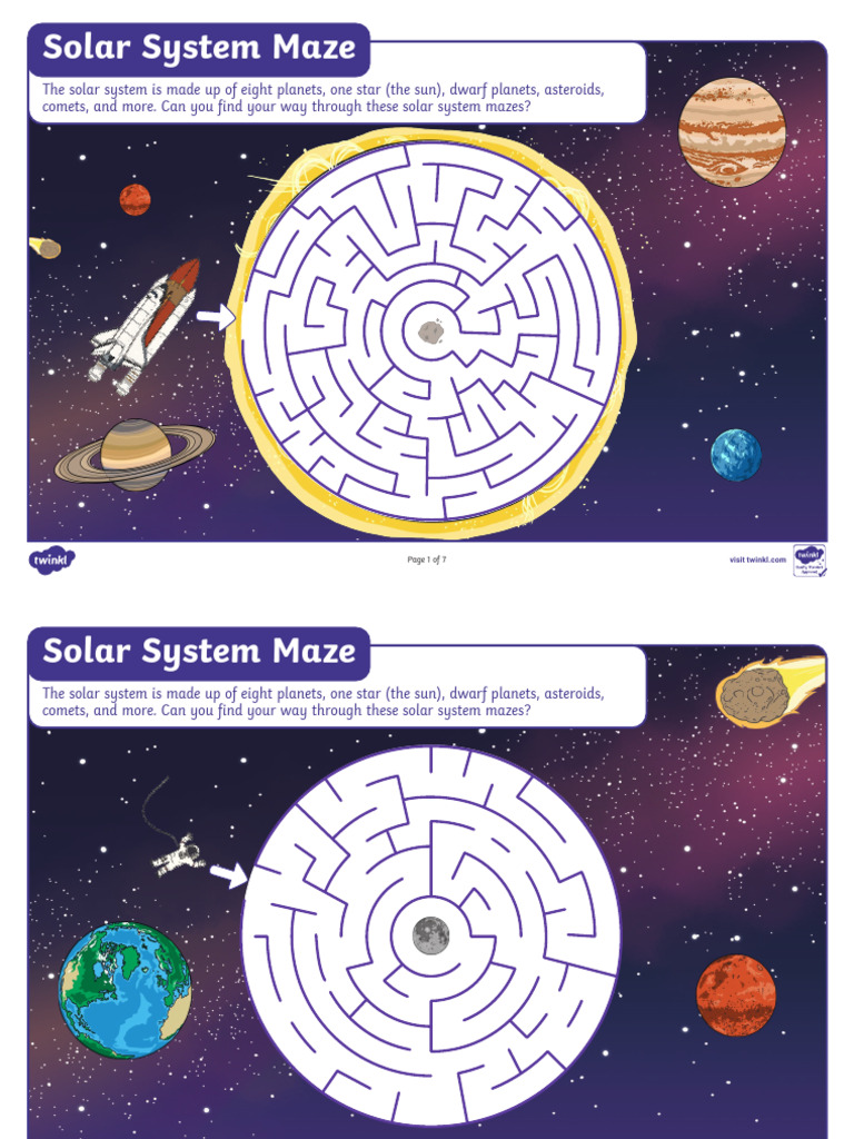 Solar System Maze Challenge | PDF