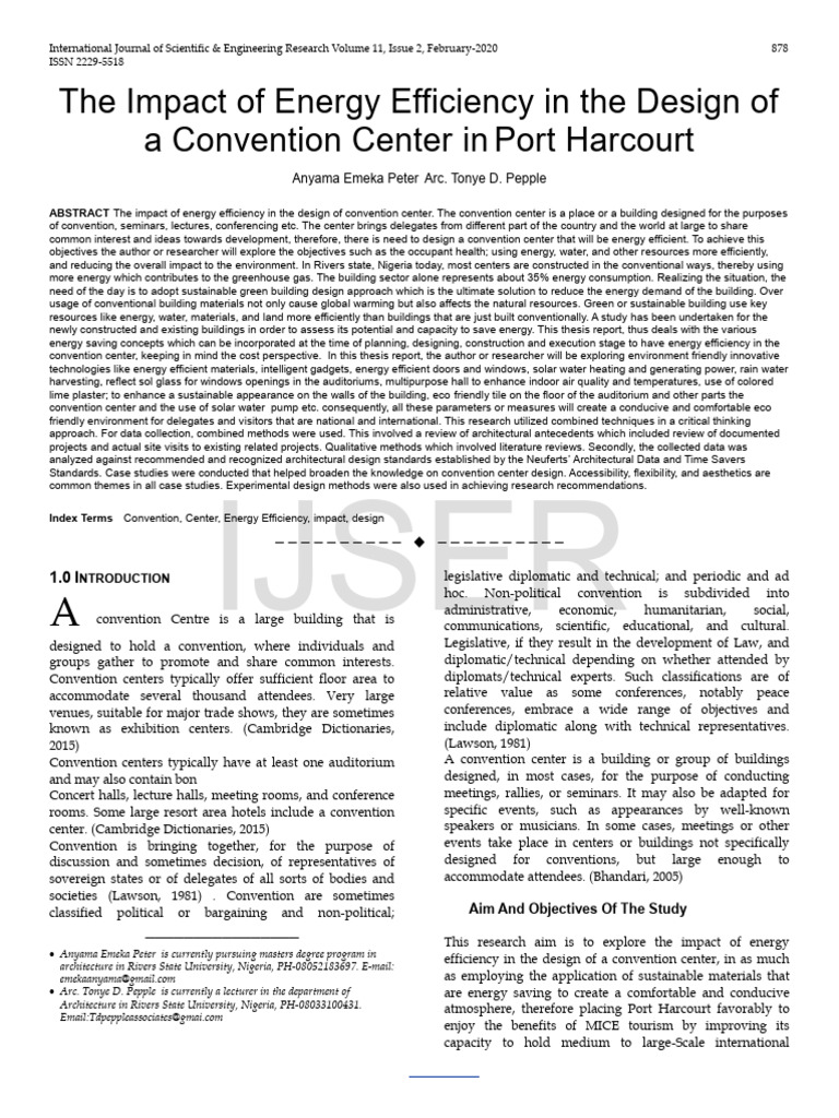 Energy-Efficient Convention Center Design | PDF | Green Building | Lighting