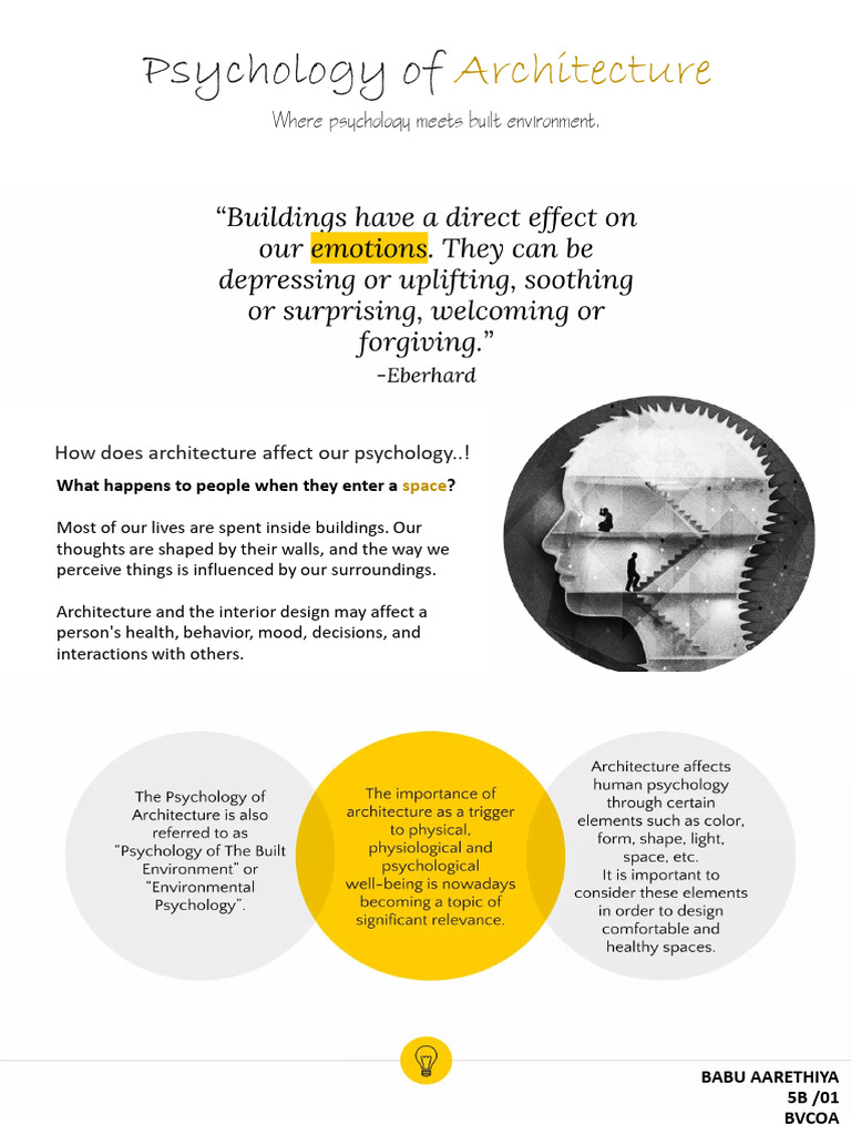 Architecture's Psychological Impact | PDF | Psychology | Lighting