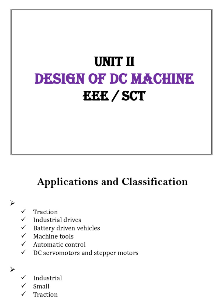 U2 DC Machine Design Theory (2) | PDF | Electric Motor | Electrical ...