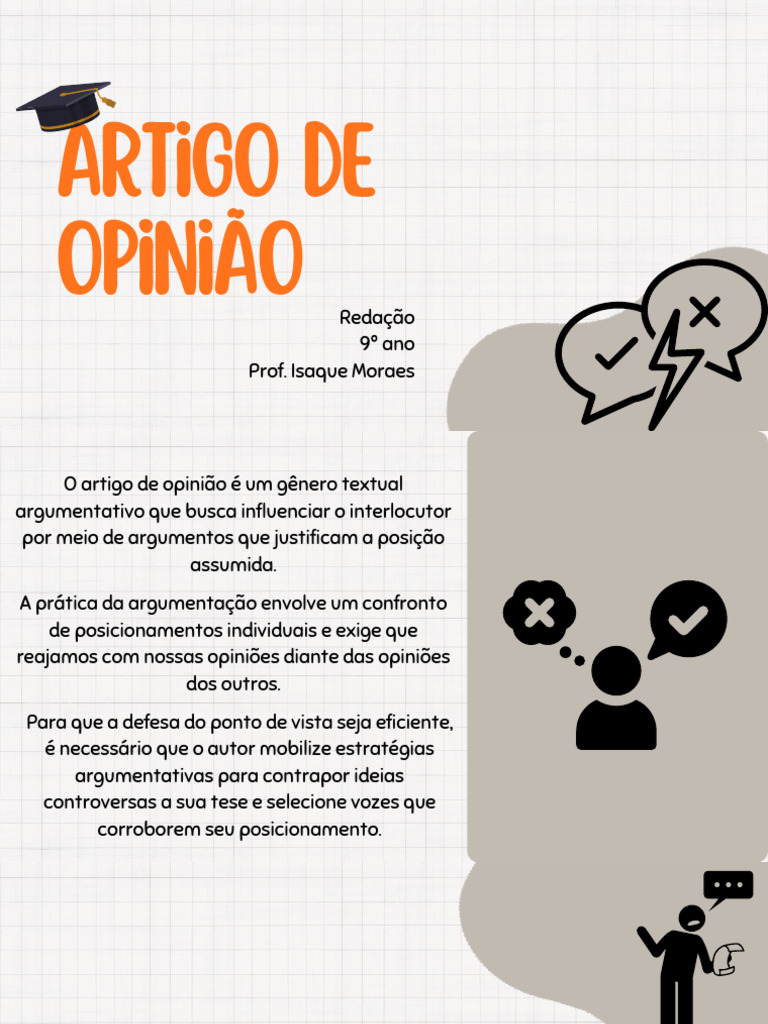 Artigo de Opinião - 9º Ano | PDF