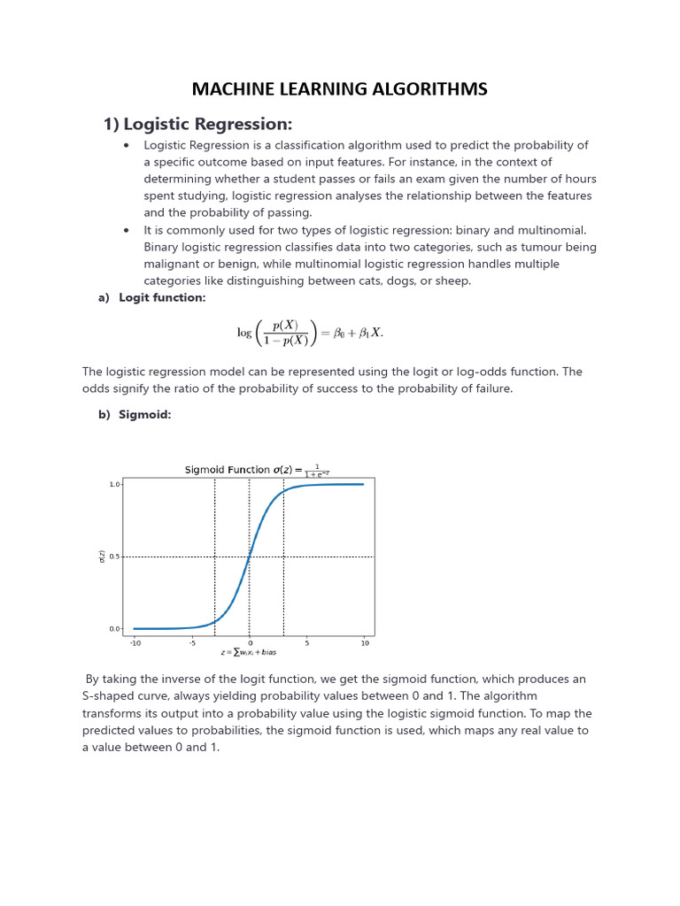 ML-classification models | PDF | Logistic Regression | Cluster Analysis