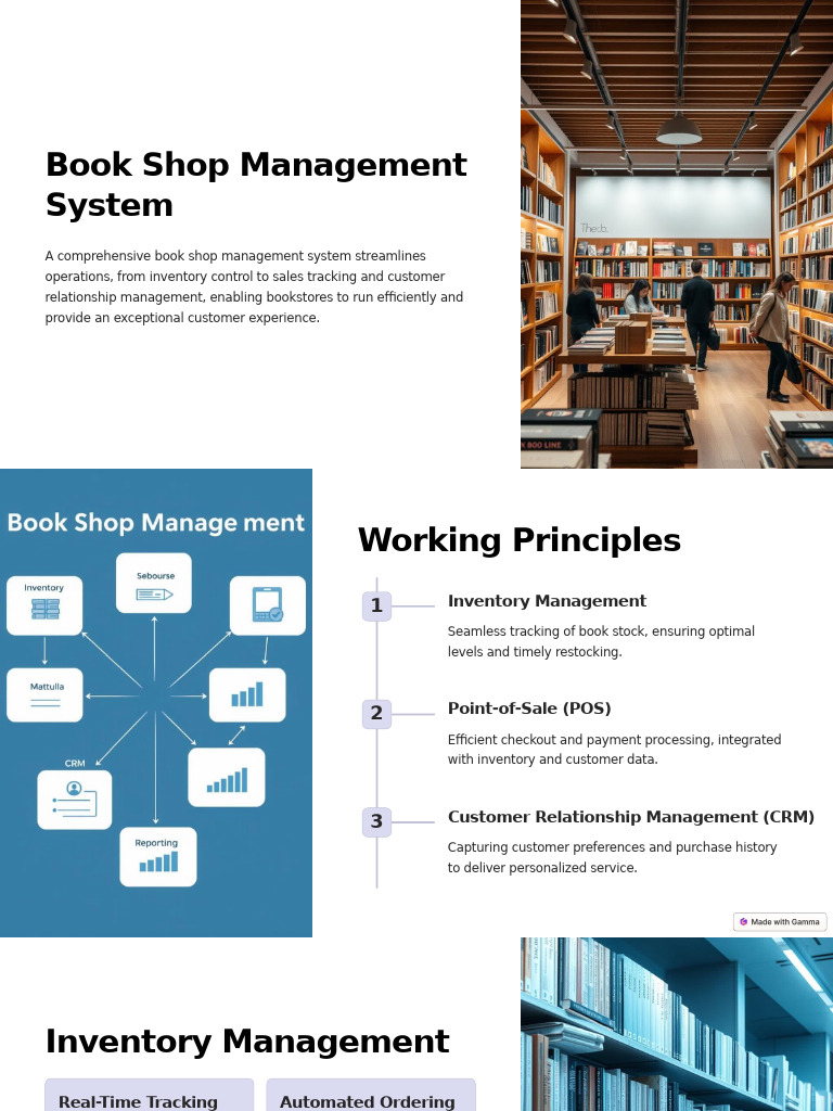 Book Shop Management System | PDF | Point Of Sale | Customer ...