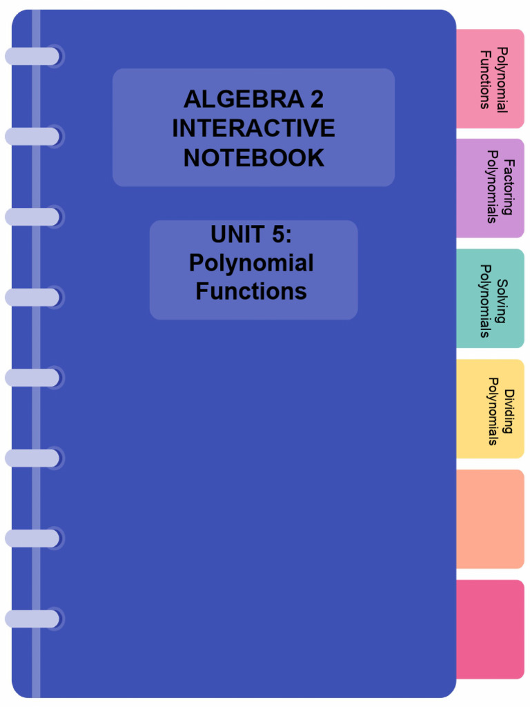 Unit 5 - Polynomial Functions P5 | PDF | Polynomial | Factorization