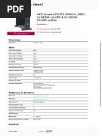 APC SRT5KXLI UPS Specifications | PDF | Electrical Engineering ...