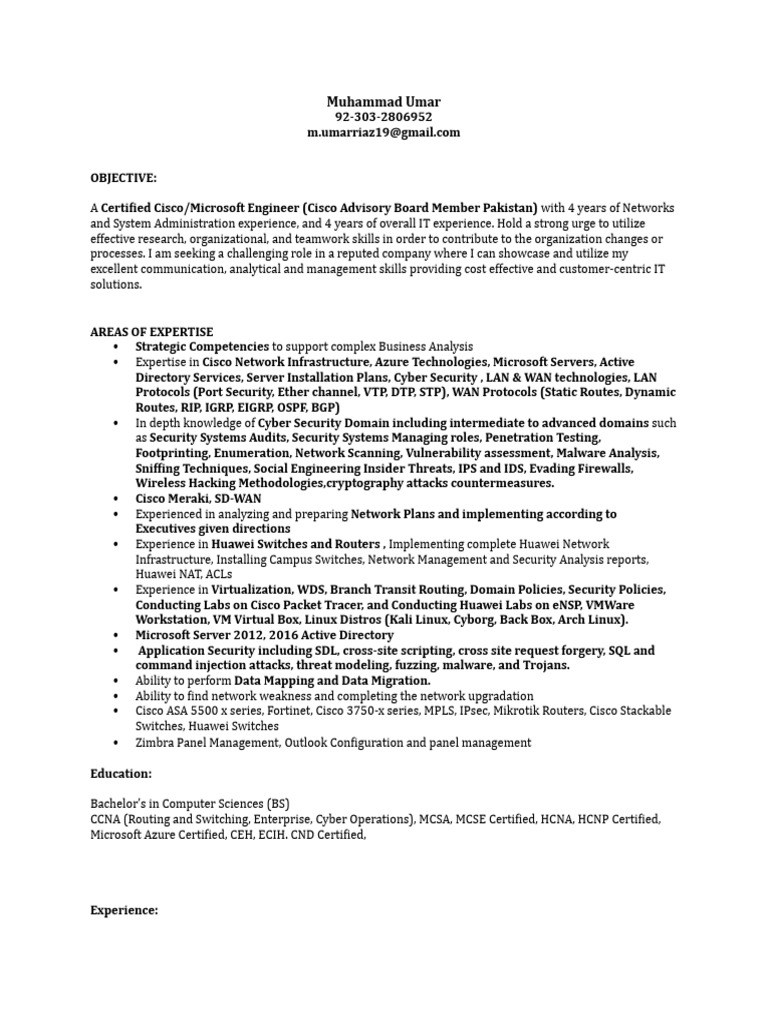 Muhammad Umar 4 | PDF | Computer Security | Security