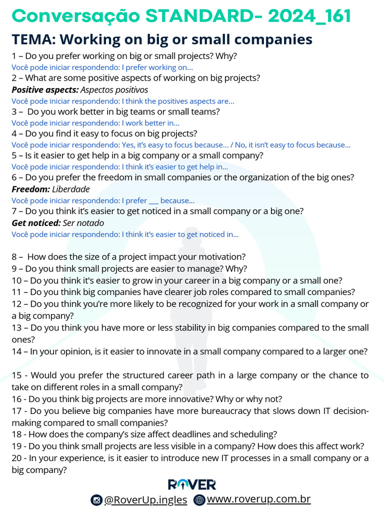 Conversation Class 161 STANDARD 2024 | PDF