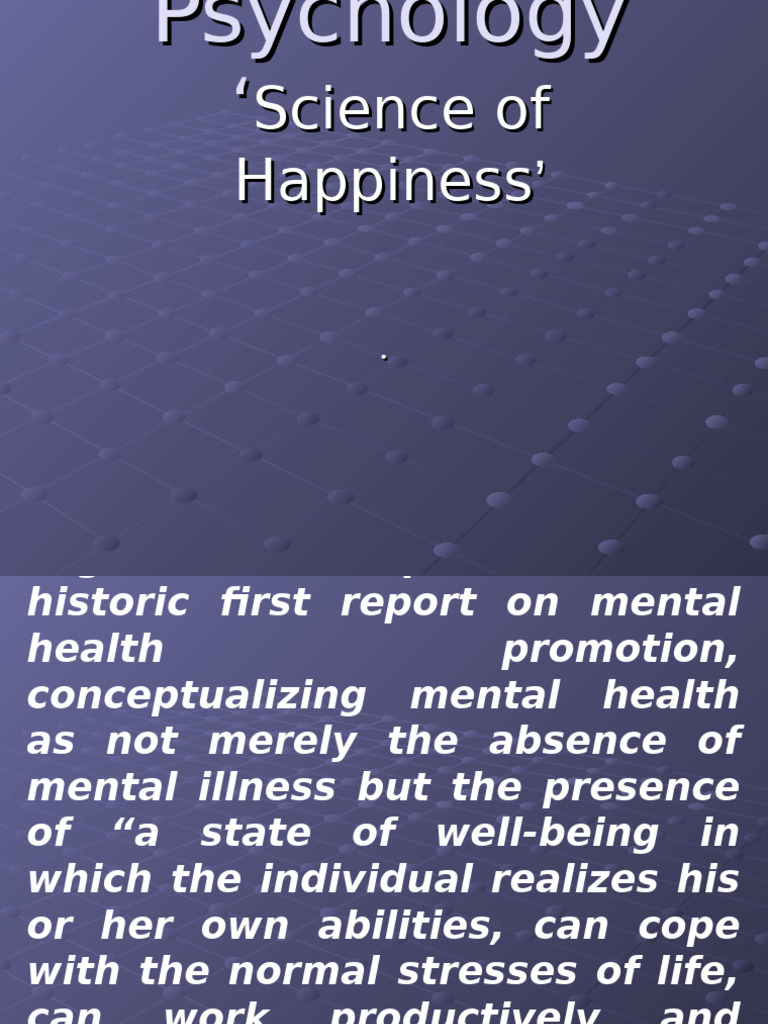 Introduction To Positive Psychology | PDF | Virtue | Positive Psychology