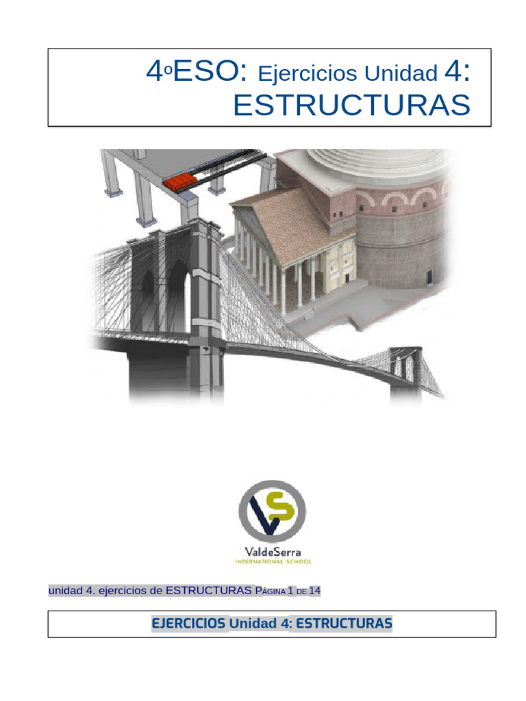 Ejercicios de Estructuras 4ºESO | PDF | Arquitectura gótica | Concreto reforzado