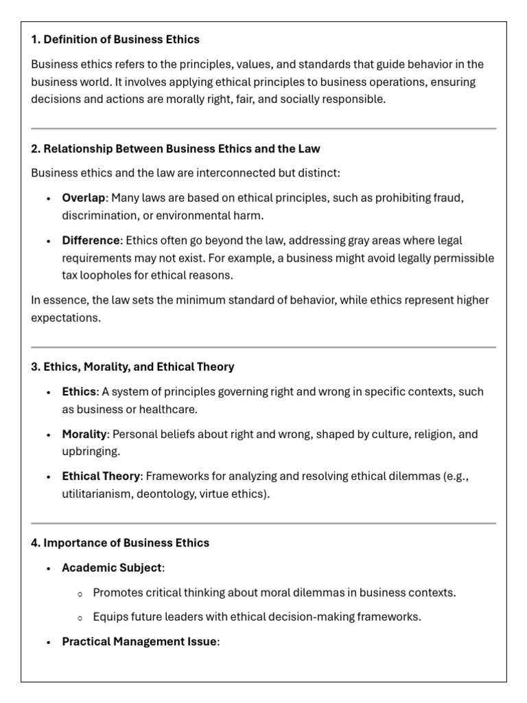 Business Ethics: Principles and Practices | PDF | Corporate Social ...