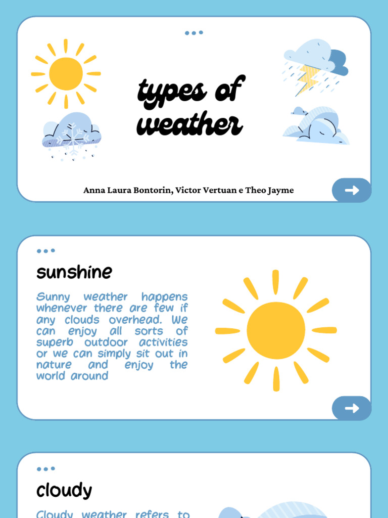 Tipes of Weather | PDF