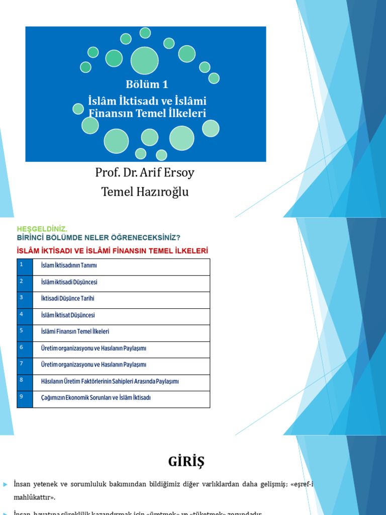 1 - Bolum Islam Iktisadi Ve Islami Finansin Temel Ilkeleri | PDF