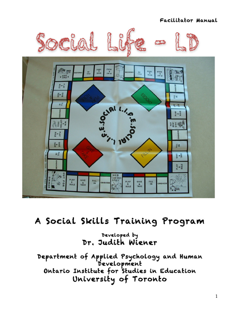 Social Skills Program Guide | PDF | Learning Disability | Social Skills