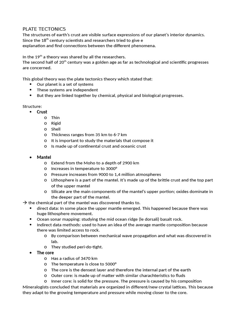 Plate Tectonics Pdf Plate Tectonics Volcano