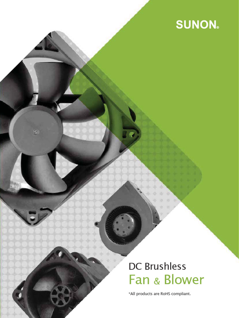 SUNON DC Brushless Fan & Blower (255-E) | PDF | Electromagnetic ...
