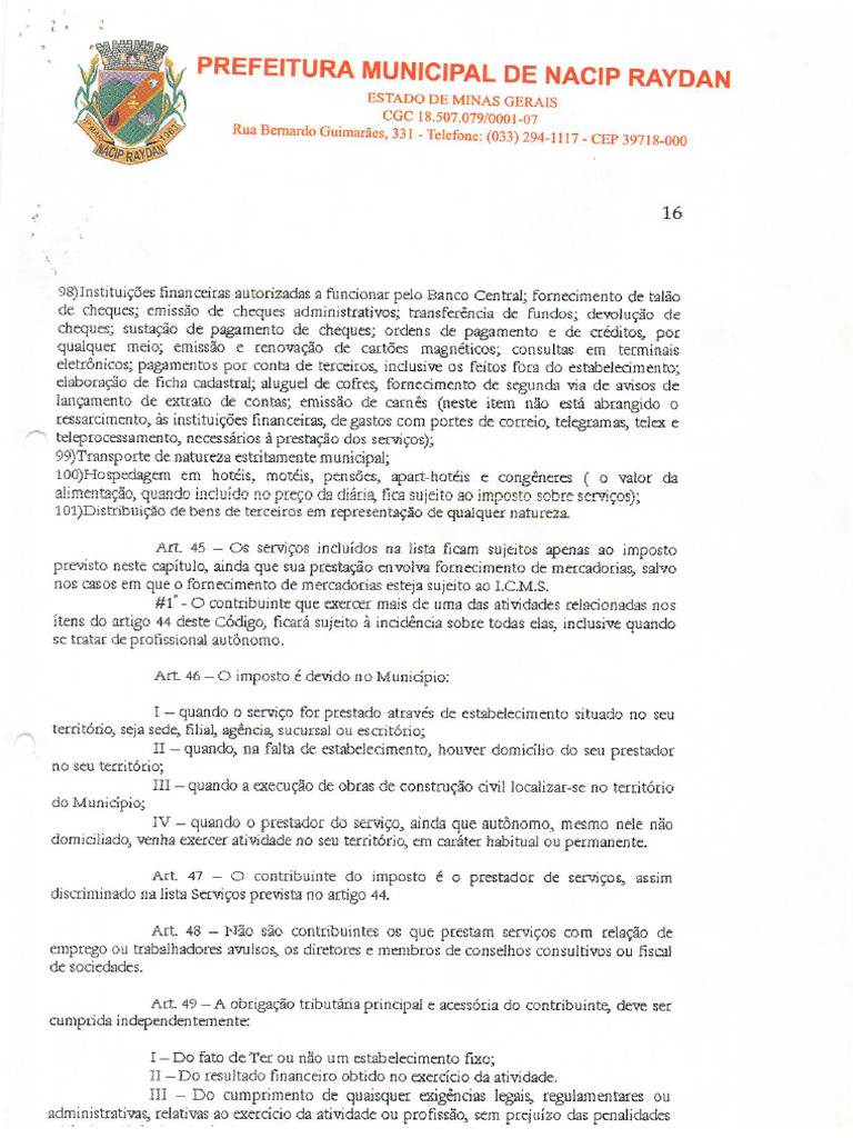 Tributo e FG 3 | PDF