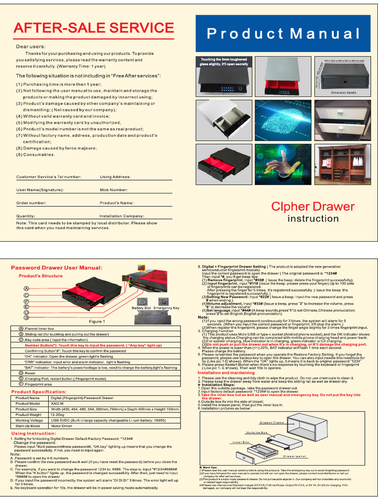 Password Box Instruction Manual Pdf 7042