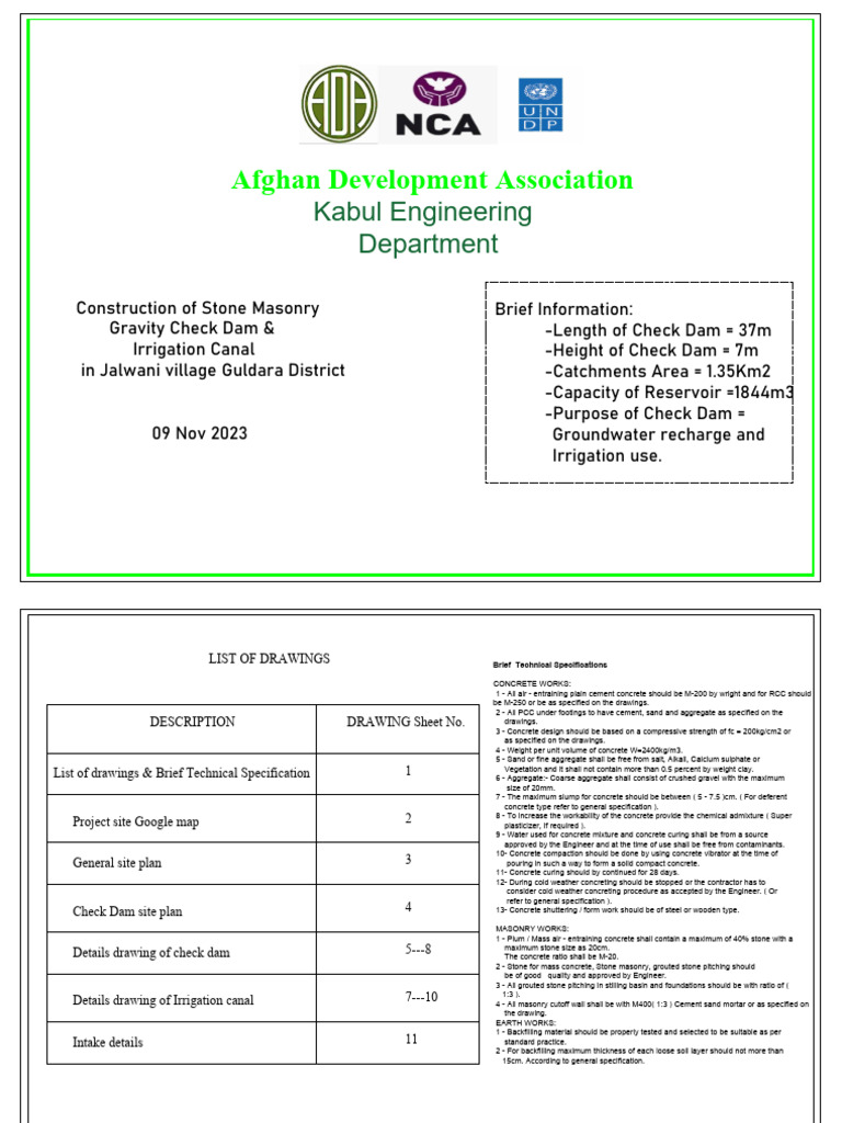 Afghan Development Association: Kabul Engineering Department | PDF | Concrete | Building Technology