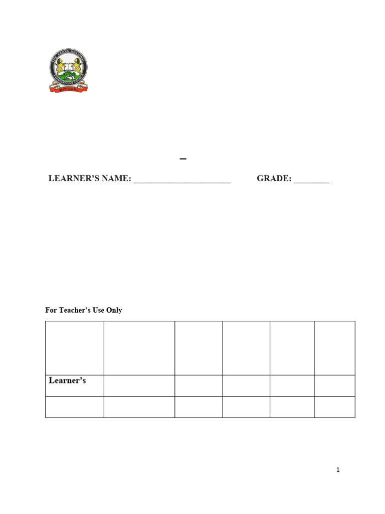 Set 1 Grade 7 Section B 2023 Draft Original | PDF