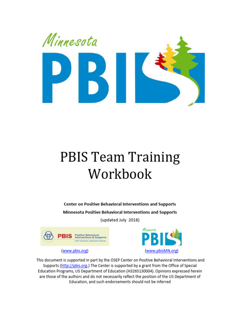PBIS Tier One Workbook | PDF | Cognition | Psychology