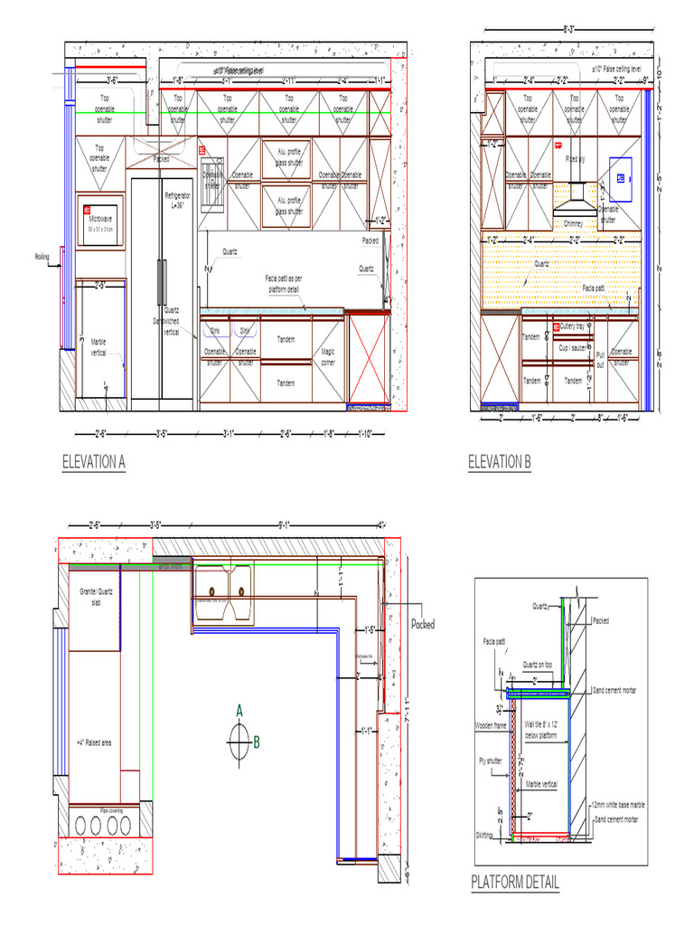 06 - KITCHEN WORKING DRG-Model | PDF | Masonry | Building Engineering