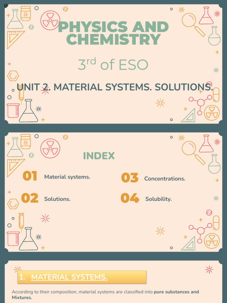 UNIT 2.pptx | PDF | Chemical Substances | Solubility