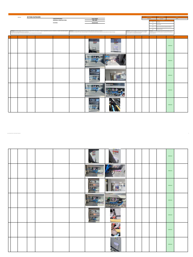 Punch List Eléctrica SIEC Ltda. | PDF