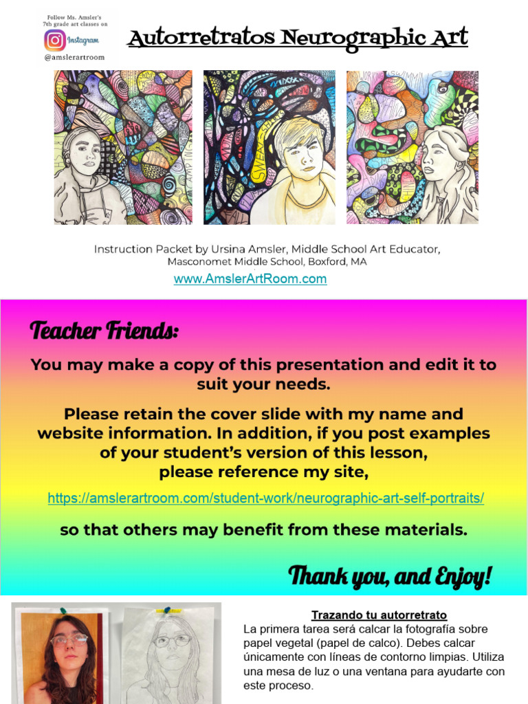 Neurographic Self Portraits Spanish | PDF | Color | Lápiz