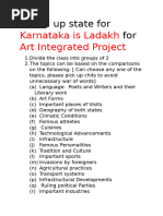 Comparative Study of Ladakh and Karnataka | PDF | Agriculture