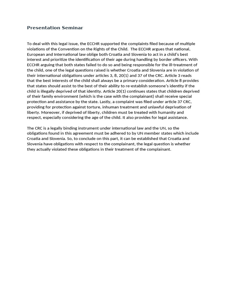Presentation Seminar | PDF
