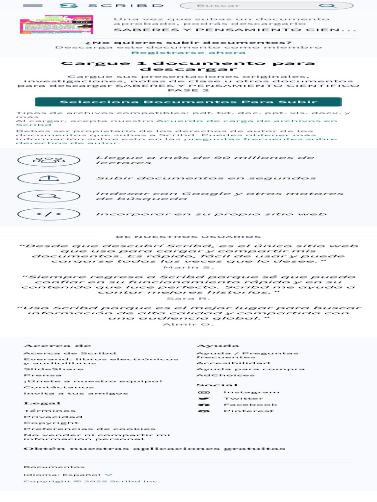 Suba Un Documento Scribd | PDF | Scribd | Privacidad en internet