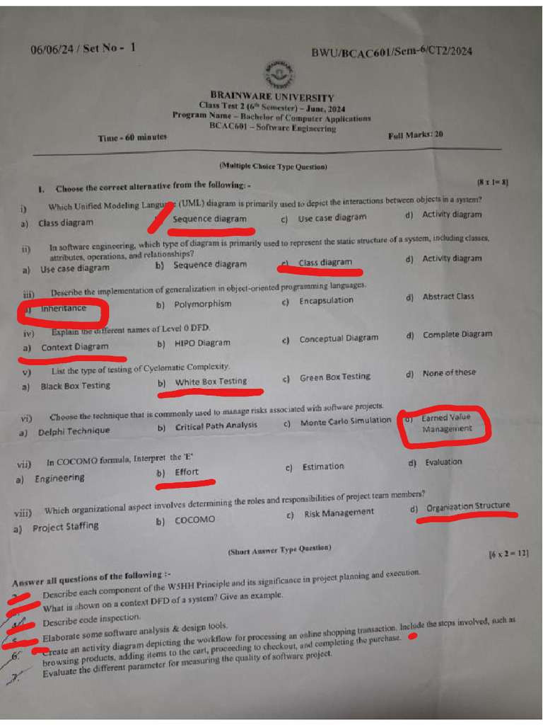 Software Engineering All Questions Set Pdf