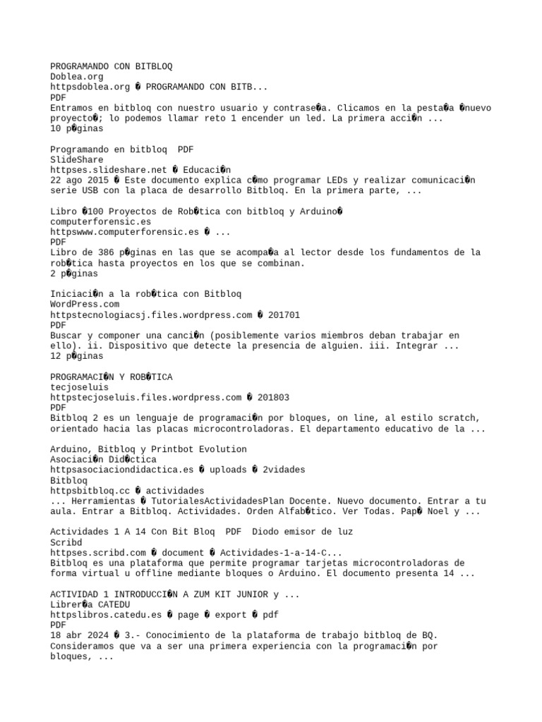 BitBloq 3 | PDF | Arduino | Scratch (lenguaje de programación)