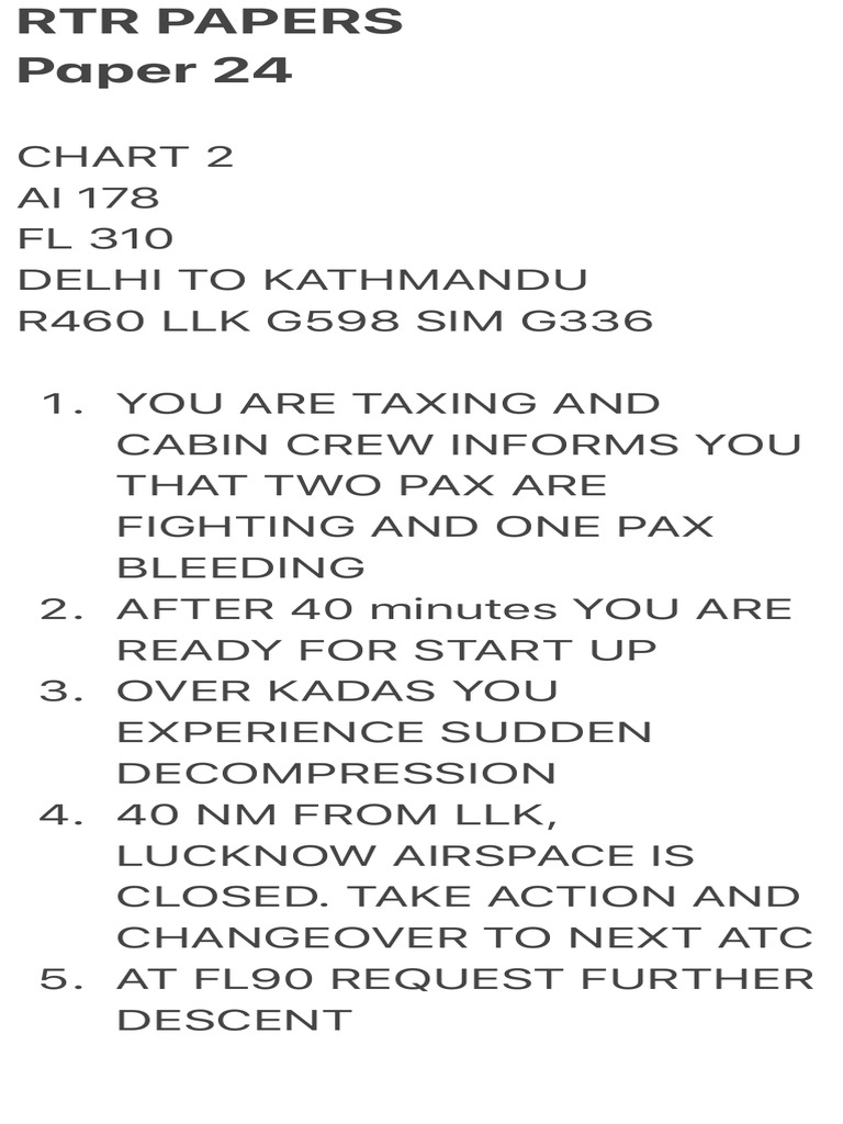 RTR PAPERS new | PDF | Air Traffic Control | Instrument Flight Rules