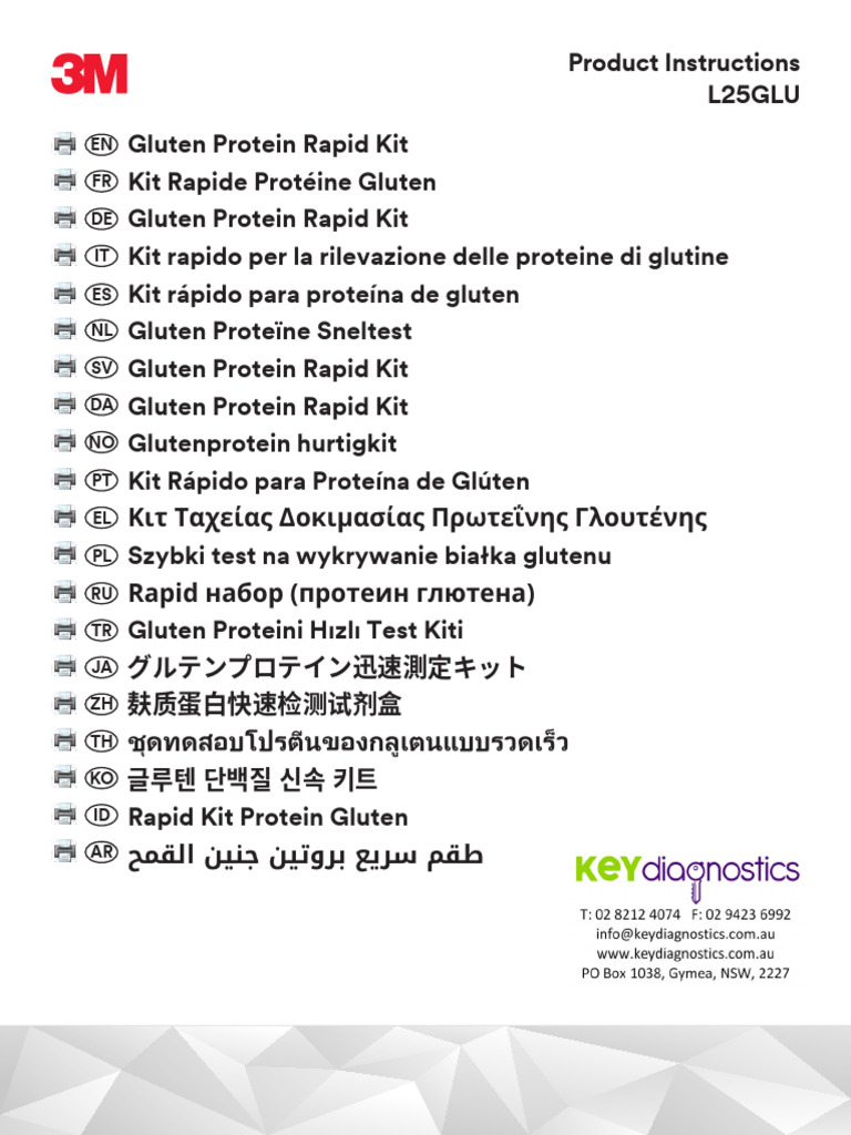 3M Gluten Protein Rapid Kit KD 11-20 Web | PDF | Gluten | Centrifuge