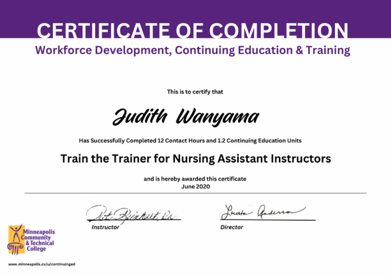 Certificate of Completion PDF | PDF