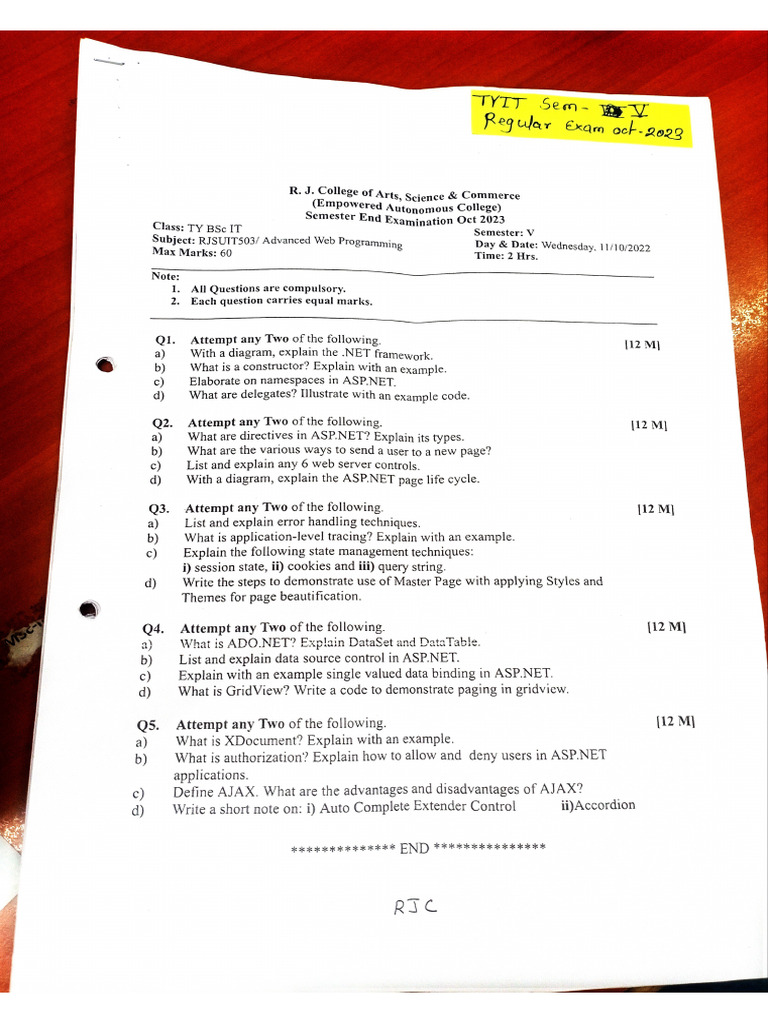 Question Paper | PDF